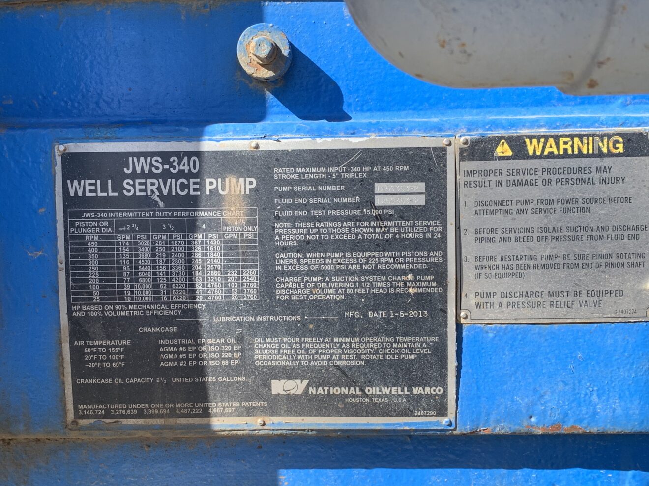 NOV JWS-340 Pump Packages – QBS Rigs